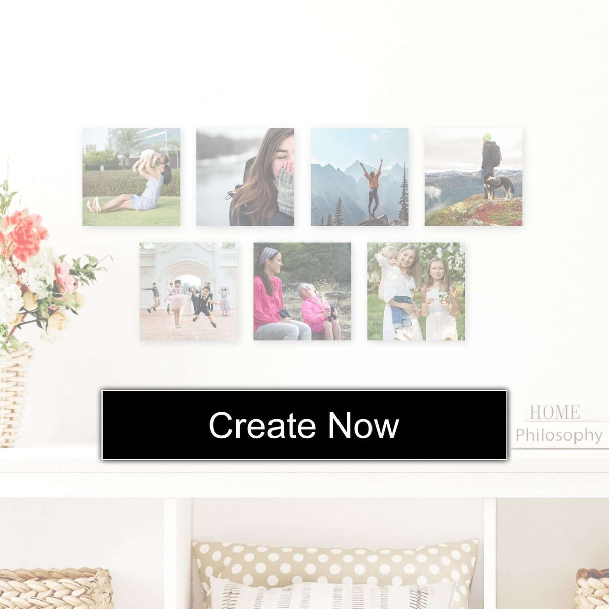 AcryliThins™ Thin Clear Acrylic Prints Photo Tiles - 6x6 - Personalize